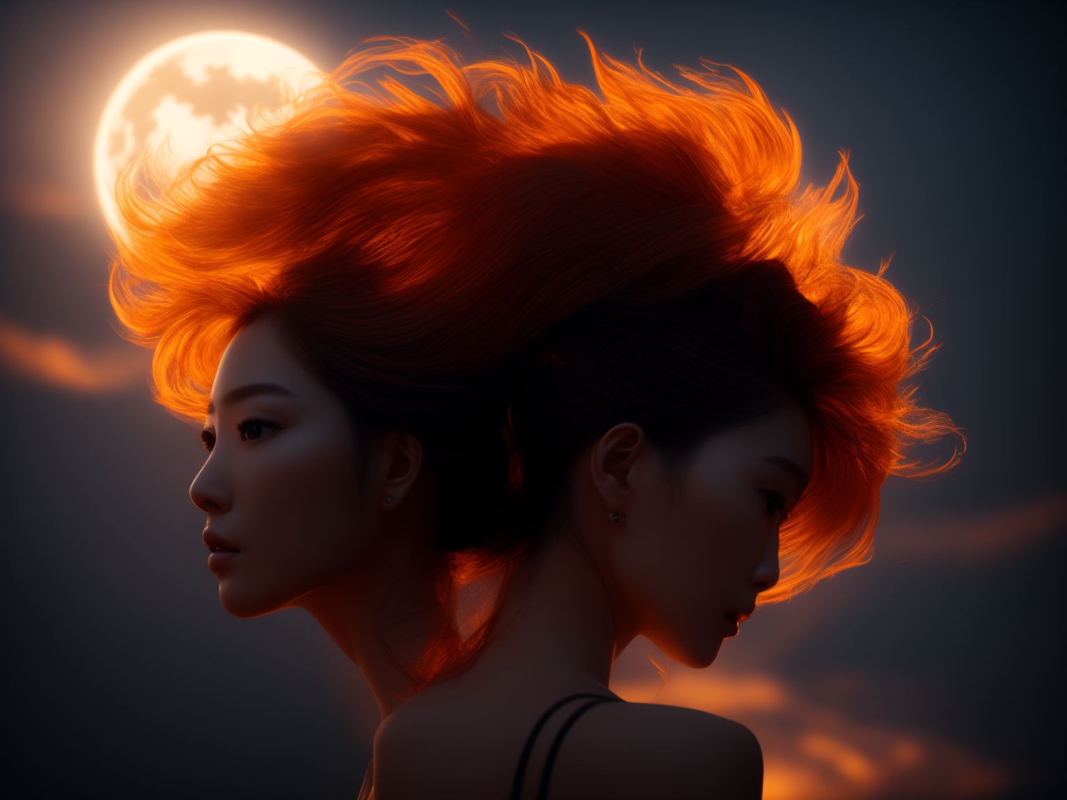 dnbcd: feminine form, reflection eyes with circular iris ultra ...