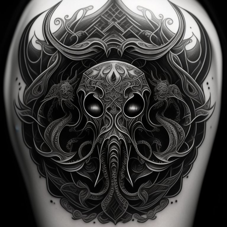 Tattoos Jun Cha Chest Art