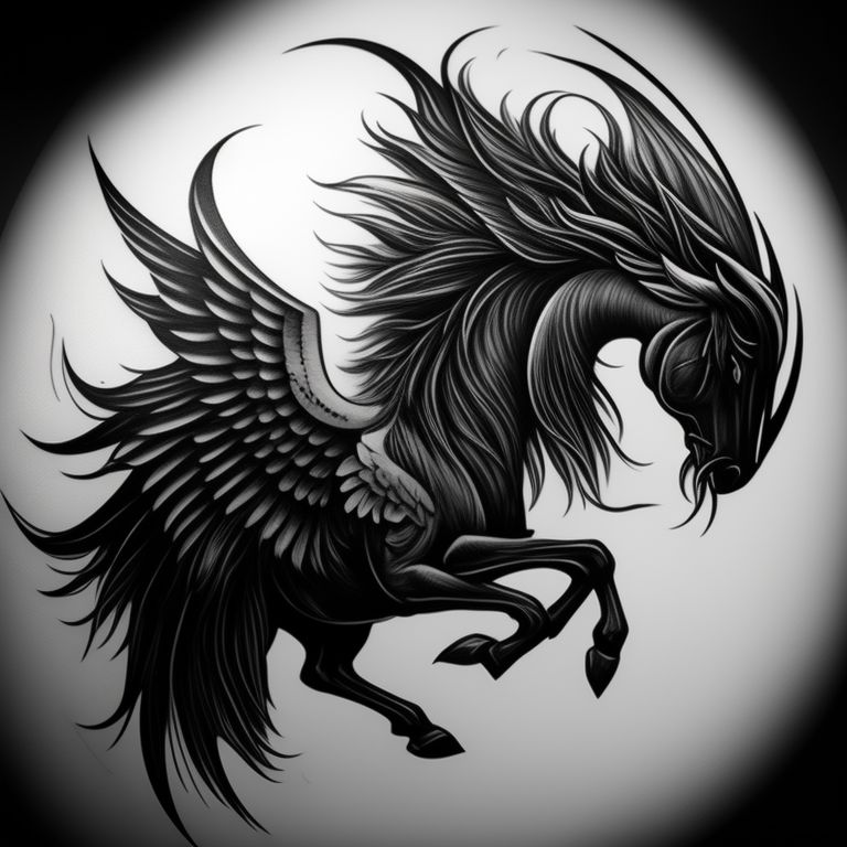 Drawings Of Evil Pegasus