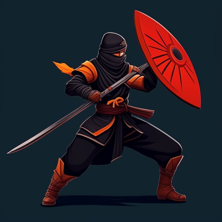 Ninja Throwing A Shuriken