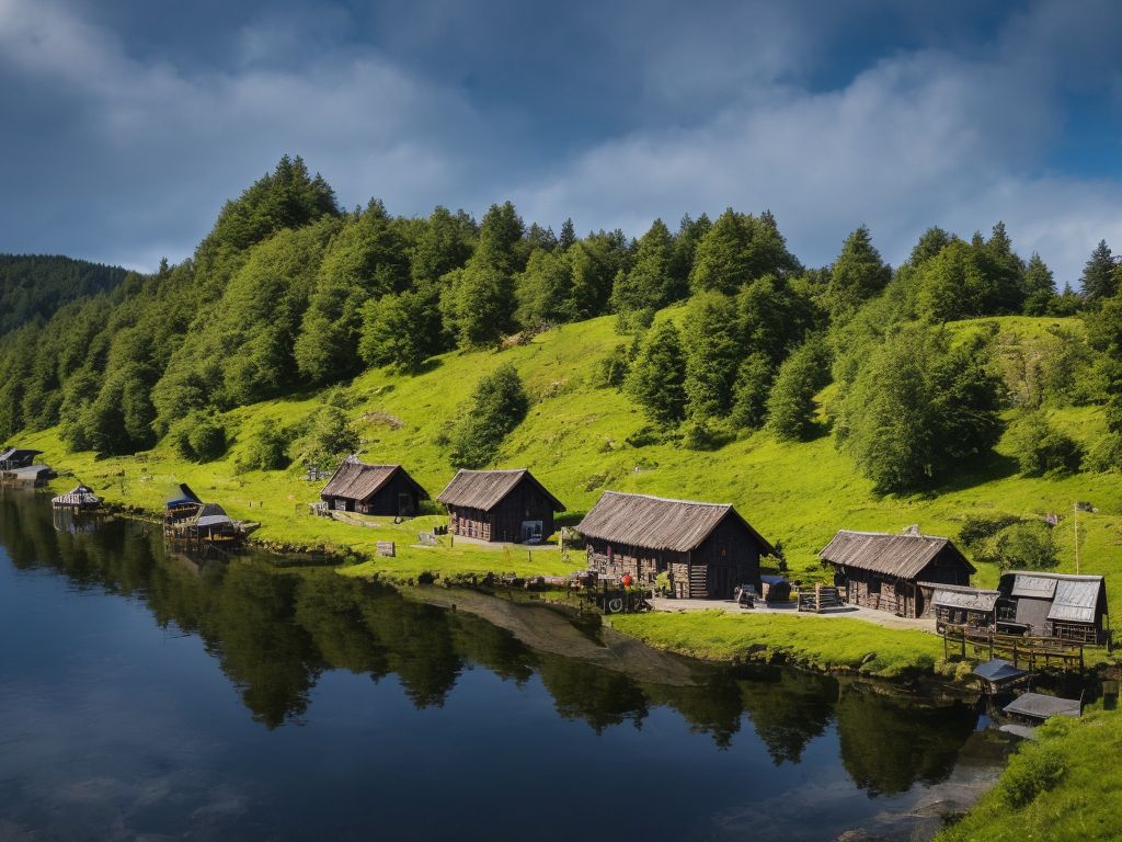 CamillaKr: a viking village housing a little over one hundred people ...