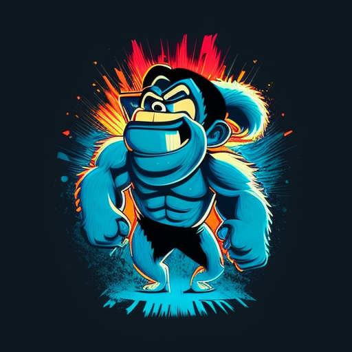 red-duck300: donkey kong, arcade game, Sticker, Ecstatic, Vibrant Color ...