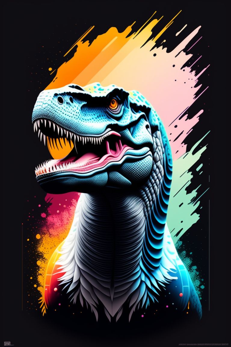 this-elk779: tyrannosaurus rex, pastel colours