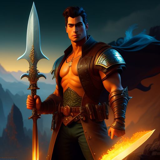 CamillaKr: illustration of blonde haired male rogue holding a white ...