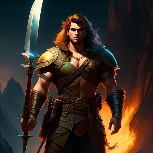 CamillaKr: illustration of blonde haired male rogue holding a white ...