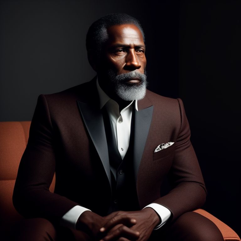 Older Black Male In Suit