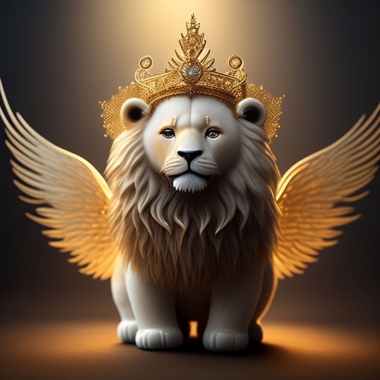 Lion With Angel Wings