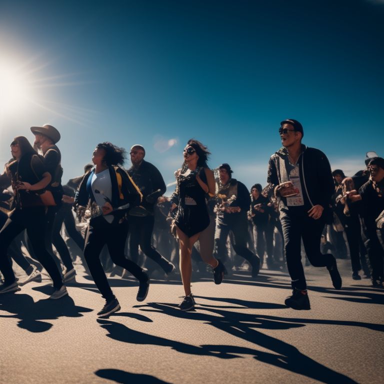 Scared Person Running