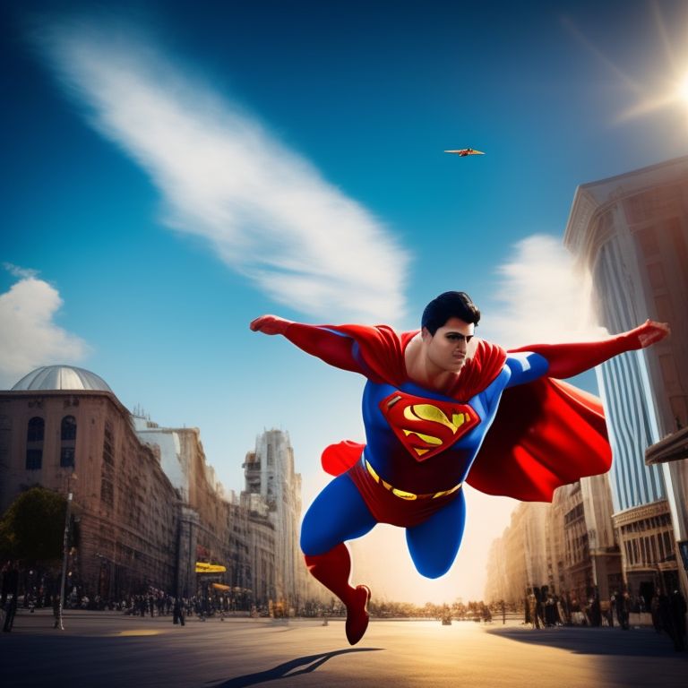 Superman Flying In The Sky