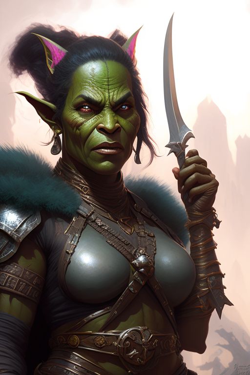 Half Orc Female Pathfinder