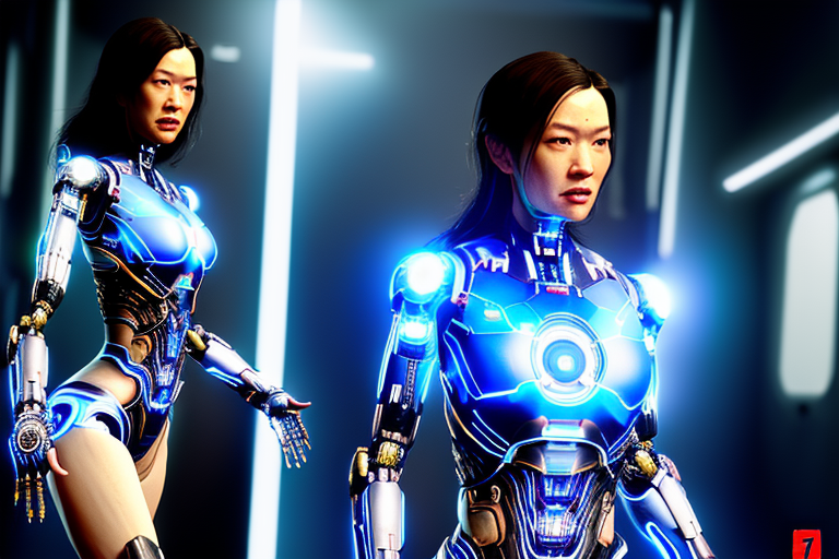 Dramidia: Bionic torso, Body positive Asian AI assistant, Cybernetic ...