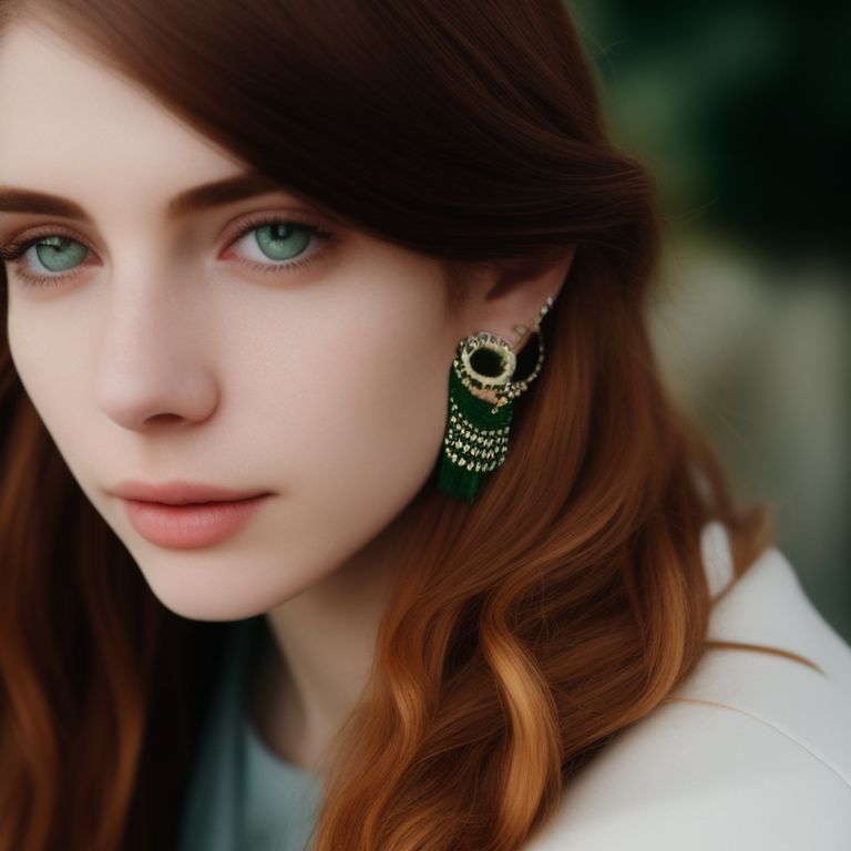 Brown Hair Dimples Green Eyes