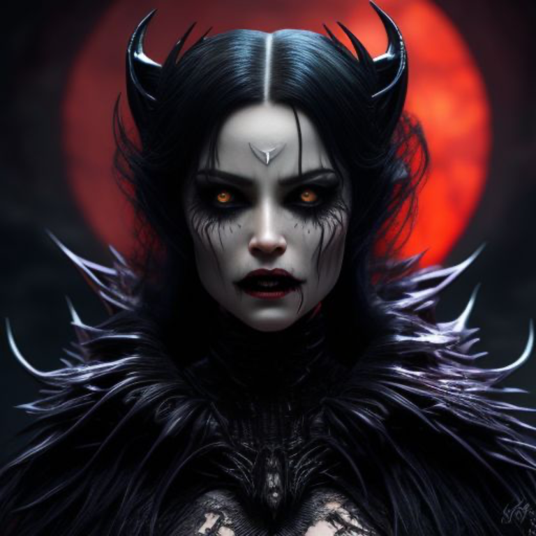 wavy-spider973: A female vampire that is combined with a bat, with ...