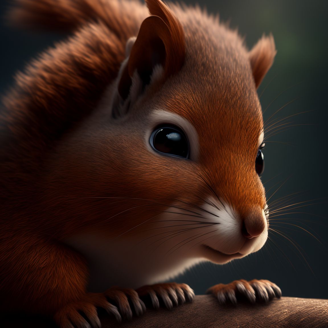 Cute Girl Squirrel Cartoon