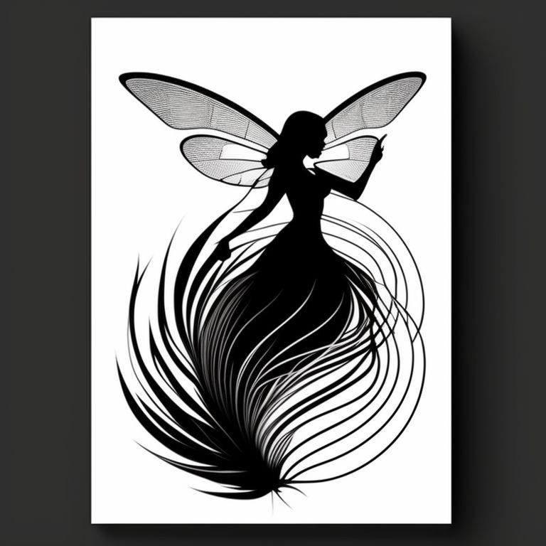 Simple Fairy Outline