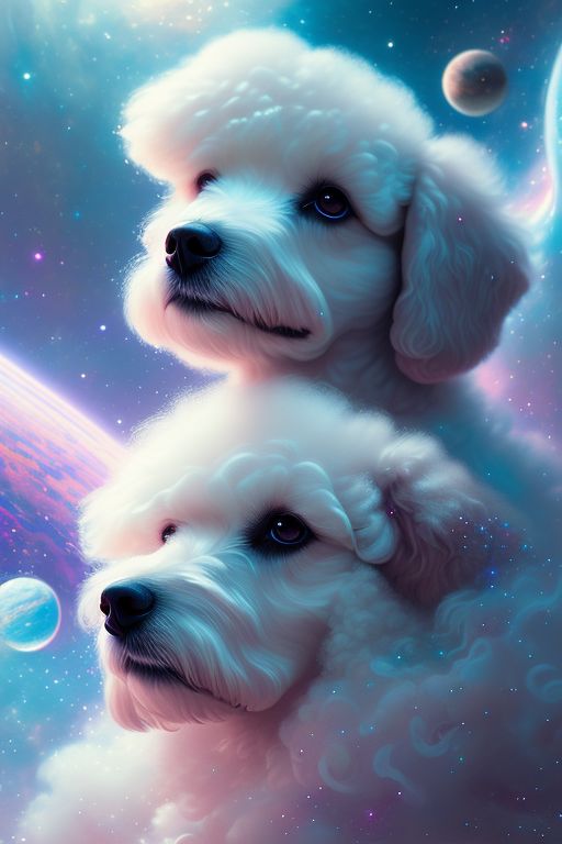 Nillada: A white poodle