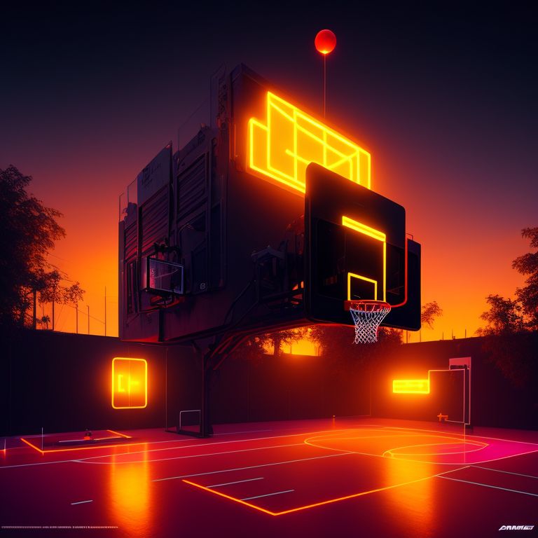 Futuristic Basketball Court