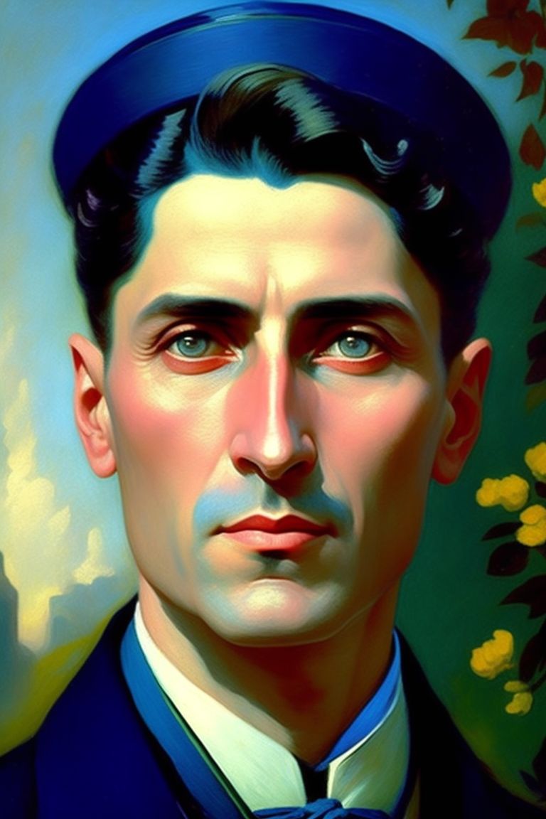 bouncy-mule791: Corneliu Zelea Codreanu in the art style of Viktor ...
