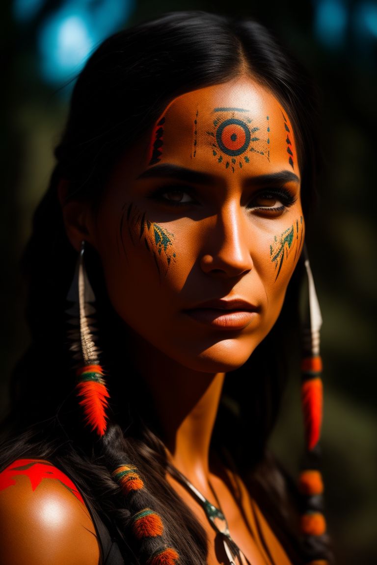 Native American Face Makeup