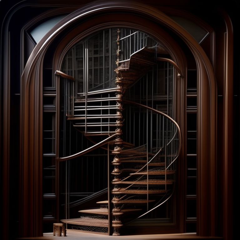 impure-deer189: (spiral staircase) in public library, 1850's style ...