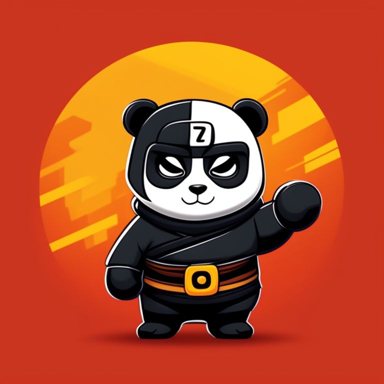 Cartoon Ninja Pandas
