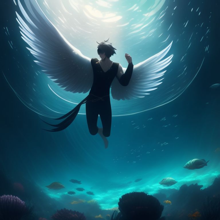 Black Angel Anime Boy