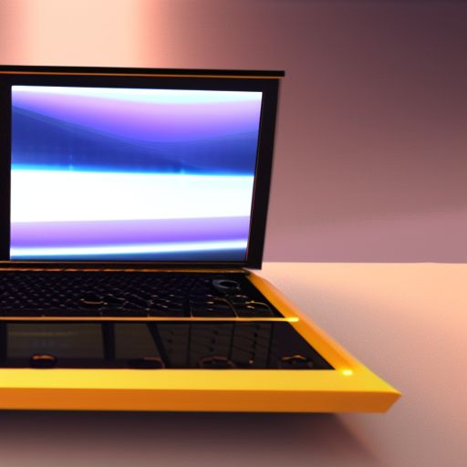 infinite-boar28: This scene features a retro-futuristic laptop computer ...