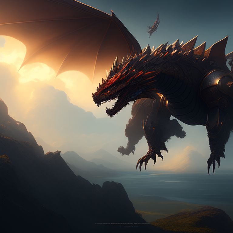 Robot Dragon Wallpaper