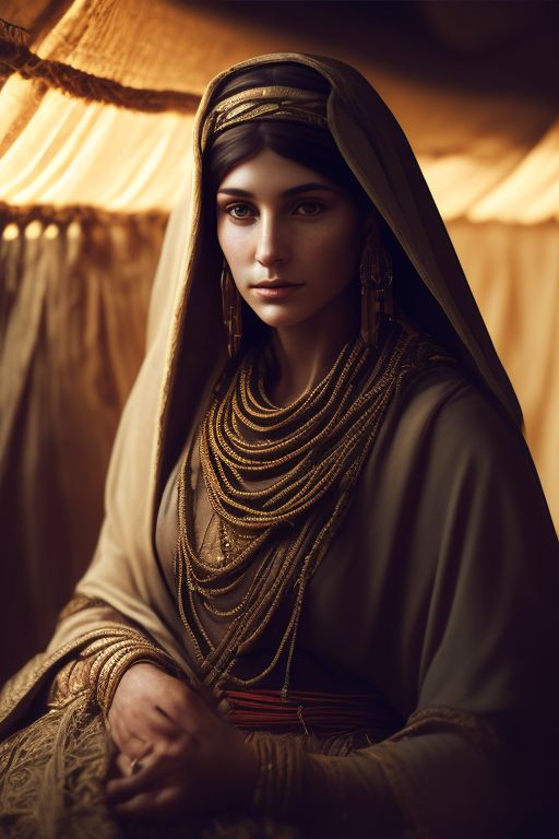 AmigoJC: photorealistic beautiful woman, circa 1,200 BC, Judea region ...