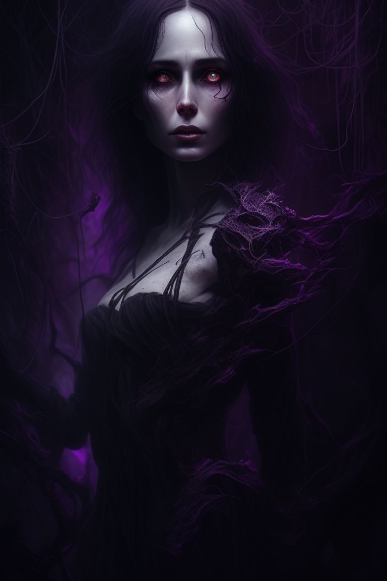 gloomy-weasel24: pale, emaciated (woman) in the woods