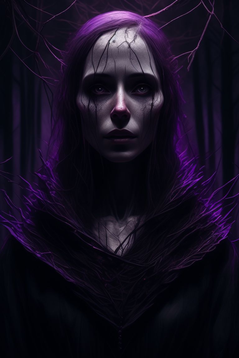 gloomy-weasel24: pale, emaciated (woman) in the woods