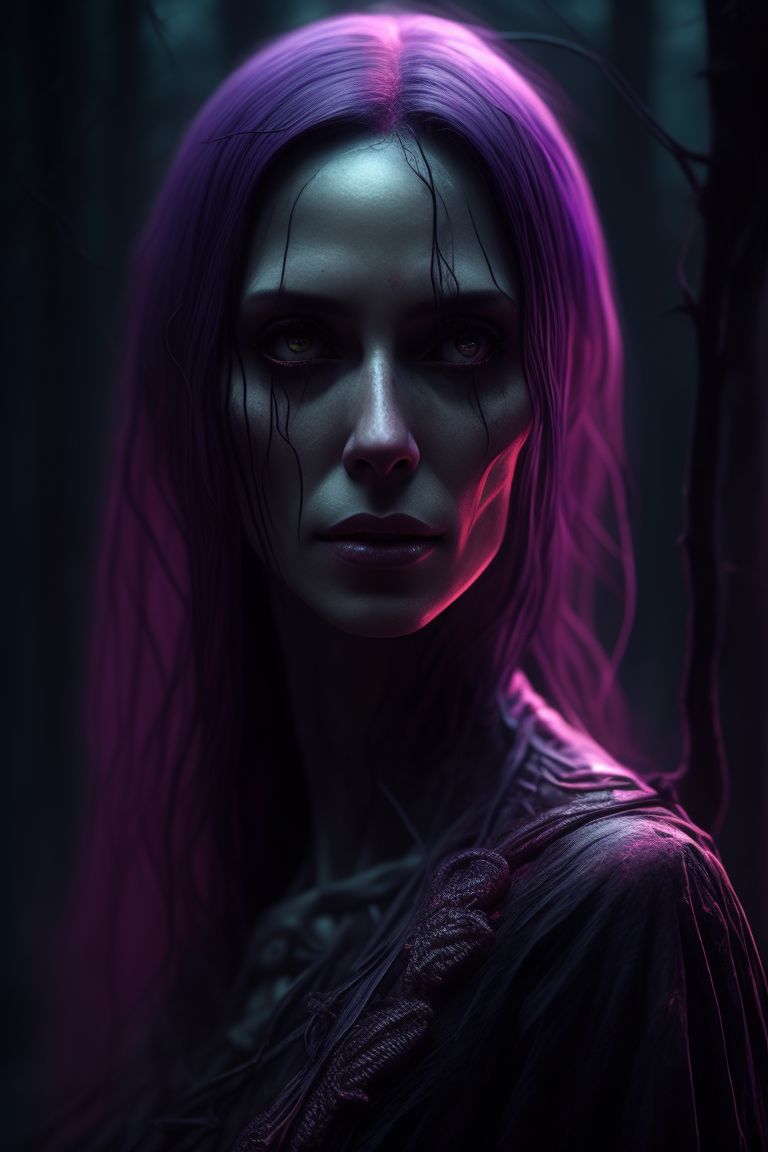 gloomy-weasel24: pale, emaciated (woman) in the woods