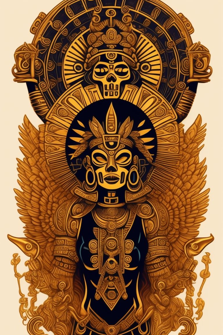 Aztec God Of Fire Symbol