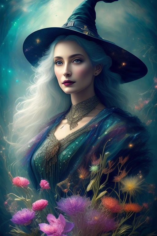 fickle-loris892: drawing old gerotype, pretty old witch, fantasy ...