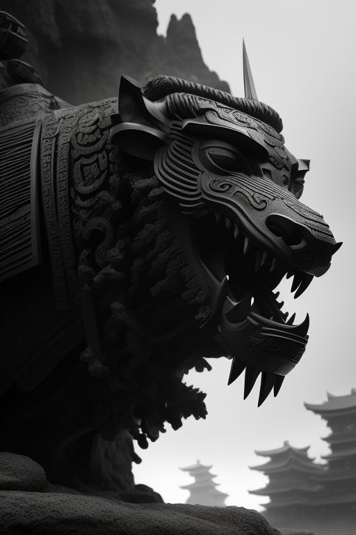 Peter.Wirdemo: Ancient japanese samurai stone sculpture