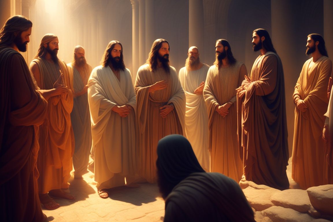 Jesus Talking With Disciples