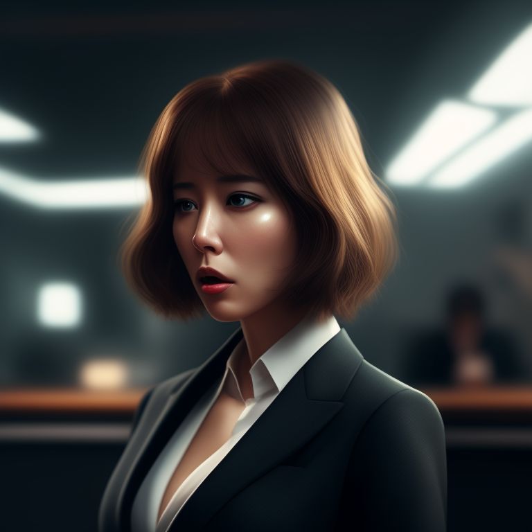 Cold Office Woman