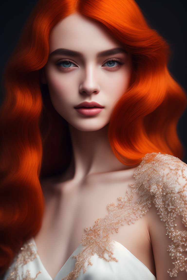 Ou: The girl had a radiant and striking head of orange hair that ...