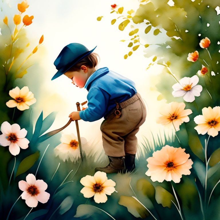 impure-deer189: ((Little Boy Blue)) playing an ((old fashioned bugle ...