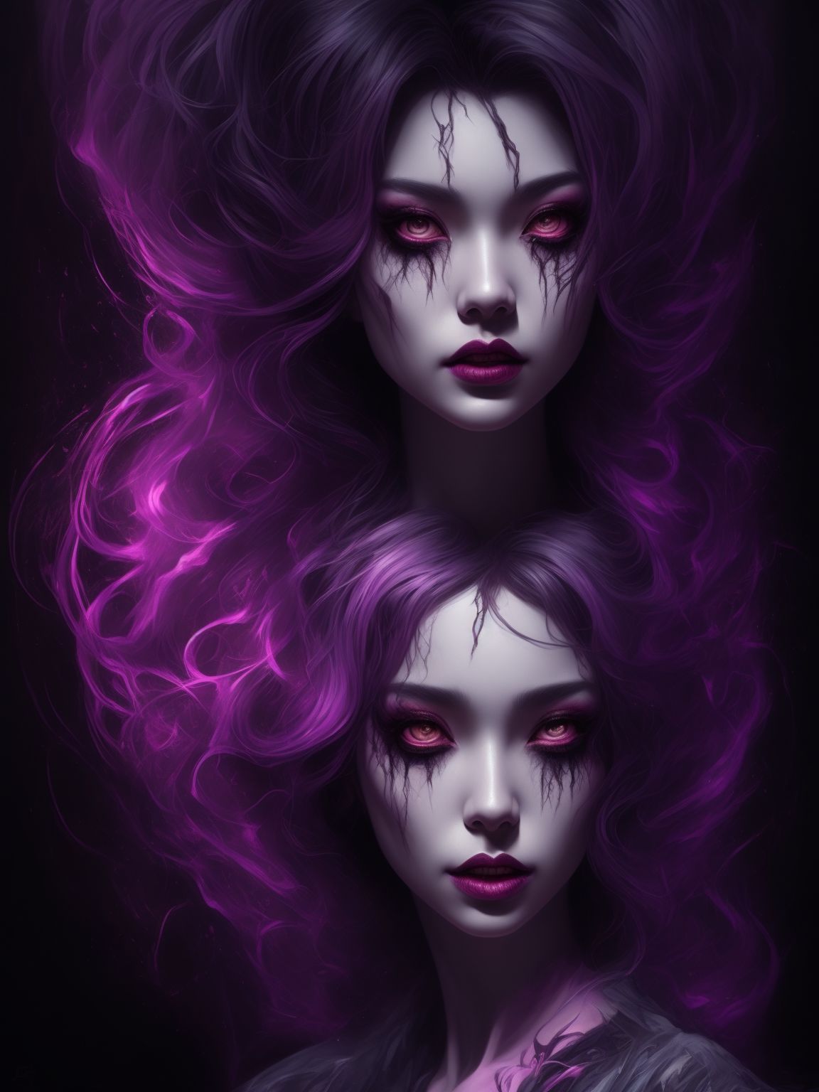 regal-whale903: Behold the unsettling portrait of a female sorcerer her ...