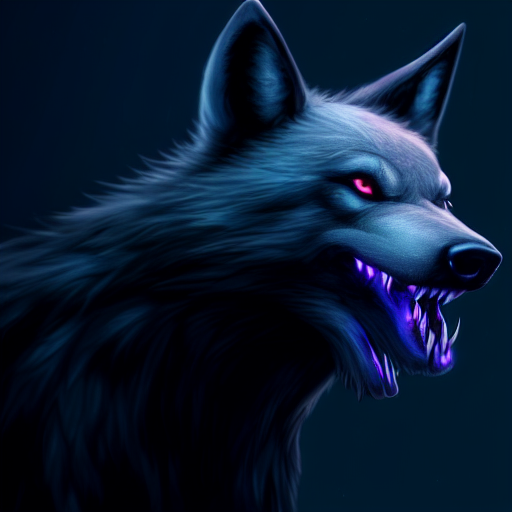 Anime Shadow Wolf Wallpaper