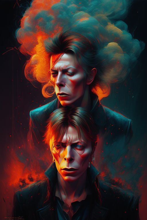 tame-tiger221: young david bowie ziggy stardust, Realistic, holding a ...