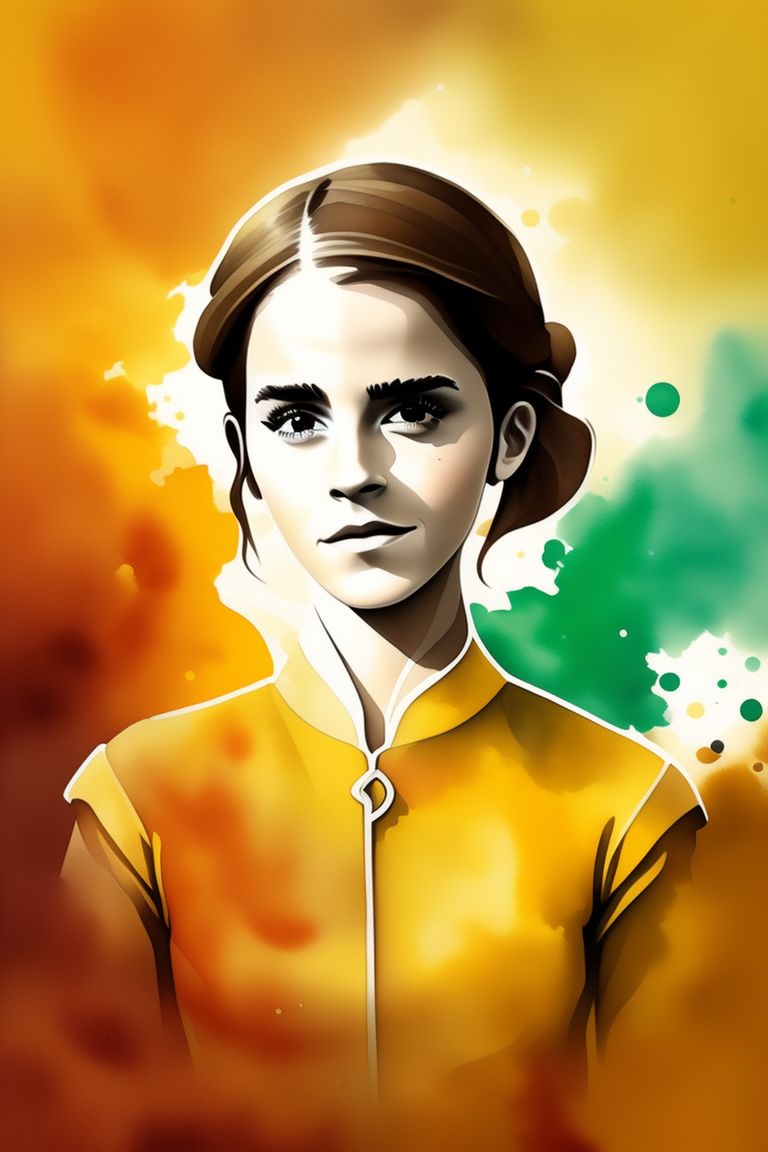 KOPF-KI-NO: (emma watson as medieval which on mars:1.4), brown green ...