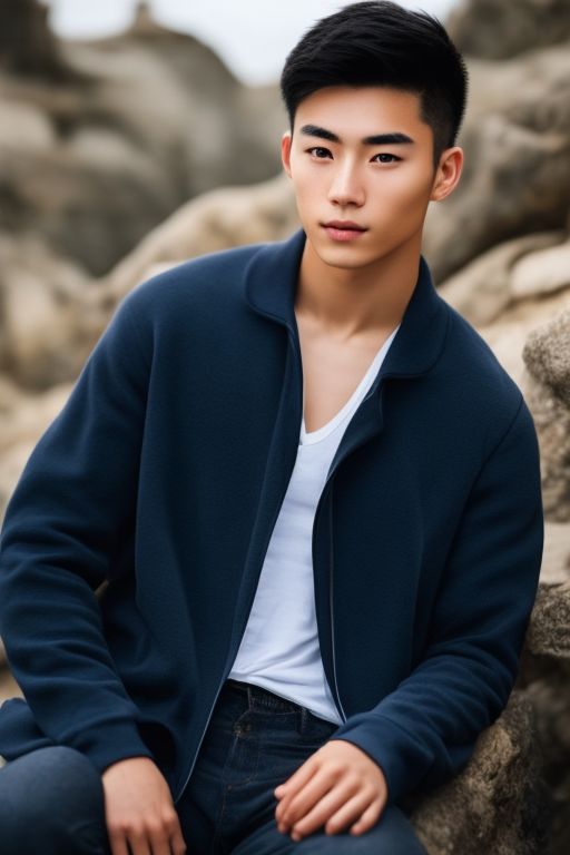 Asian People With Blue Eyes