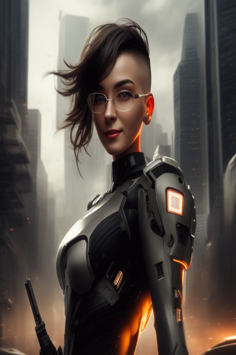 our-cat954: digital art, Caucasian female soldier mech suit 20 years ...