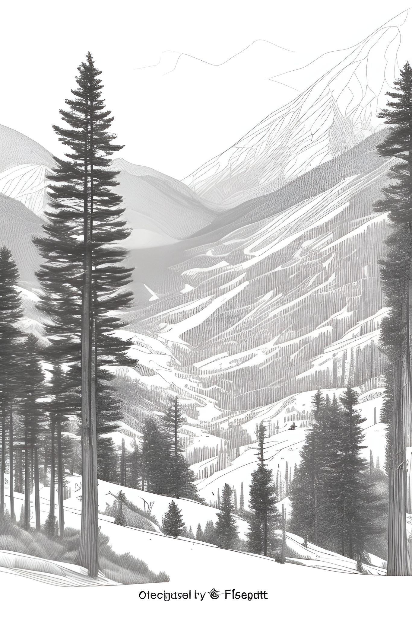Forest Background Sketch