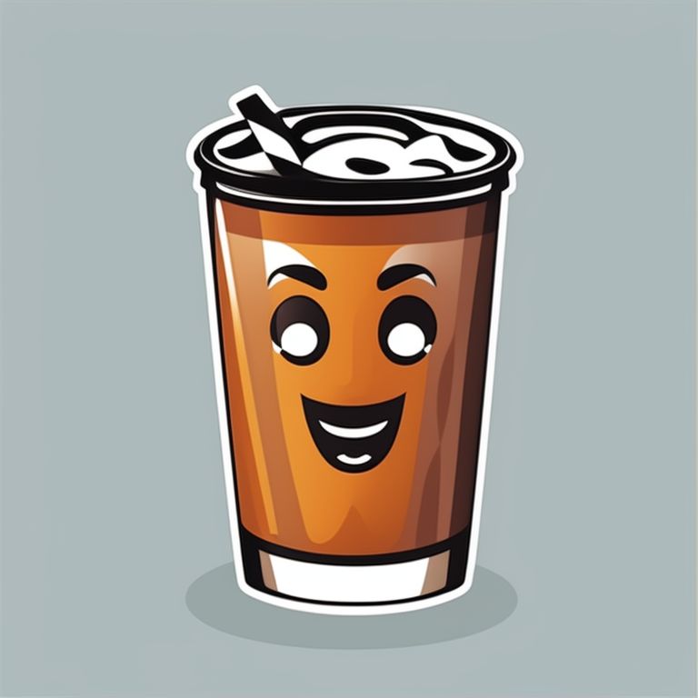 Iced Coffee Cartoon