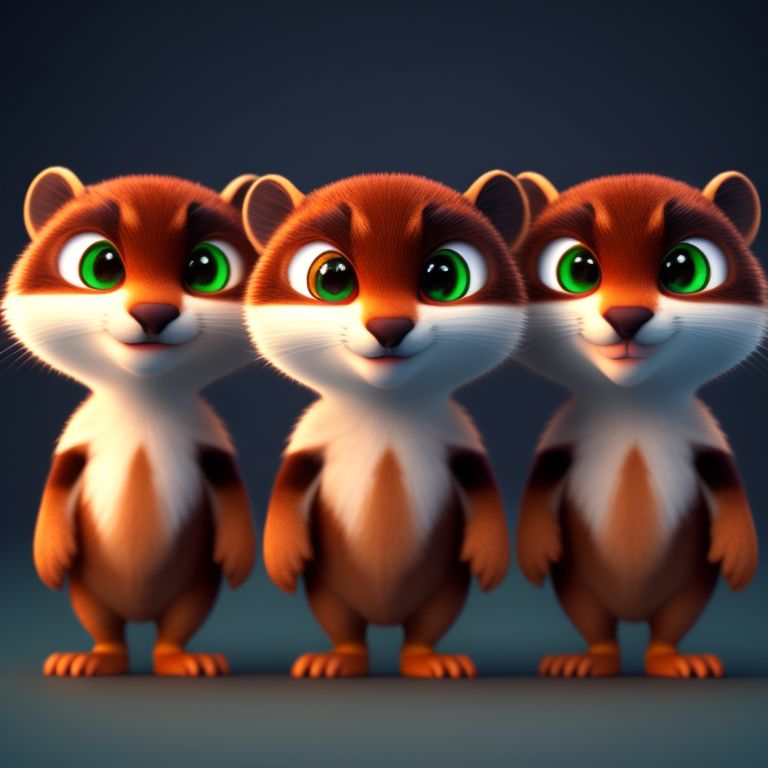 bossy-emu35: Cyborg weasel adorable triplets confuse fight