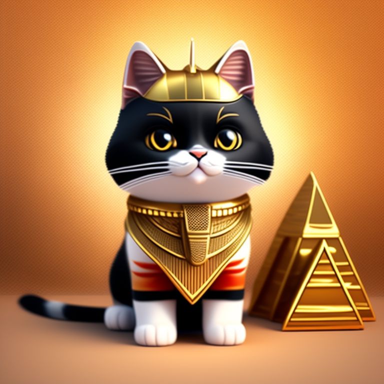 Egyptian Cat Cartoon