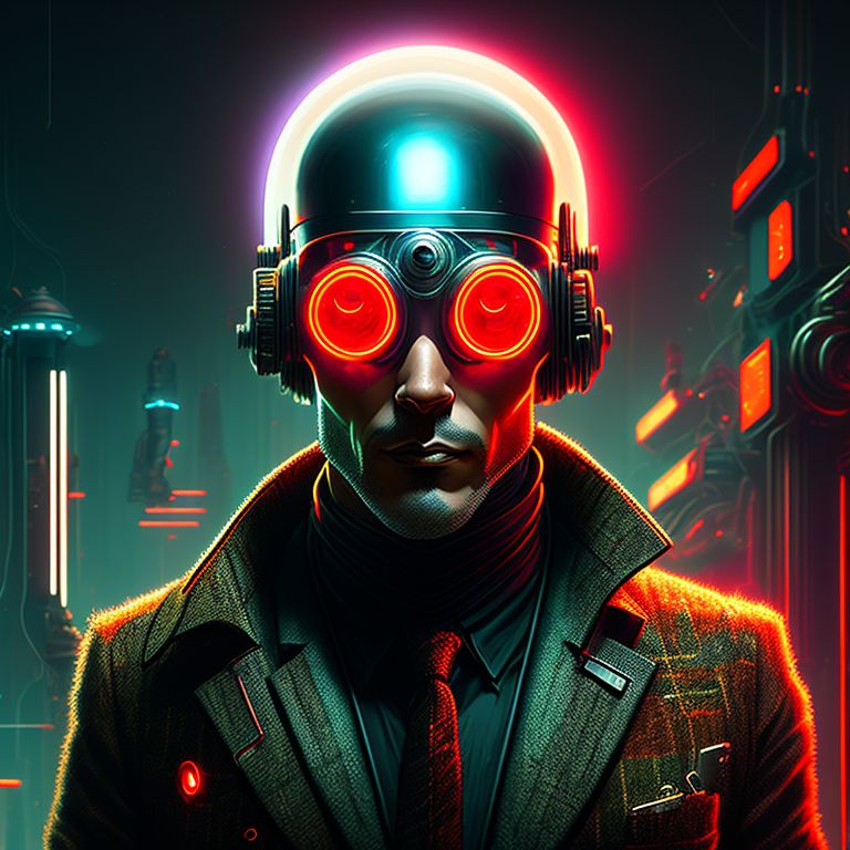 testy-ibex216: A profile photo of a cyborg version of a stereotypical ...